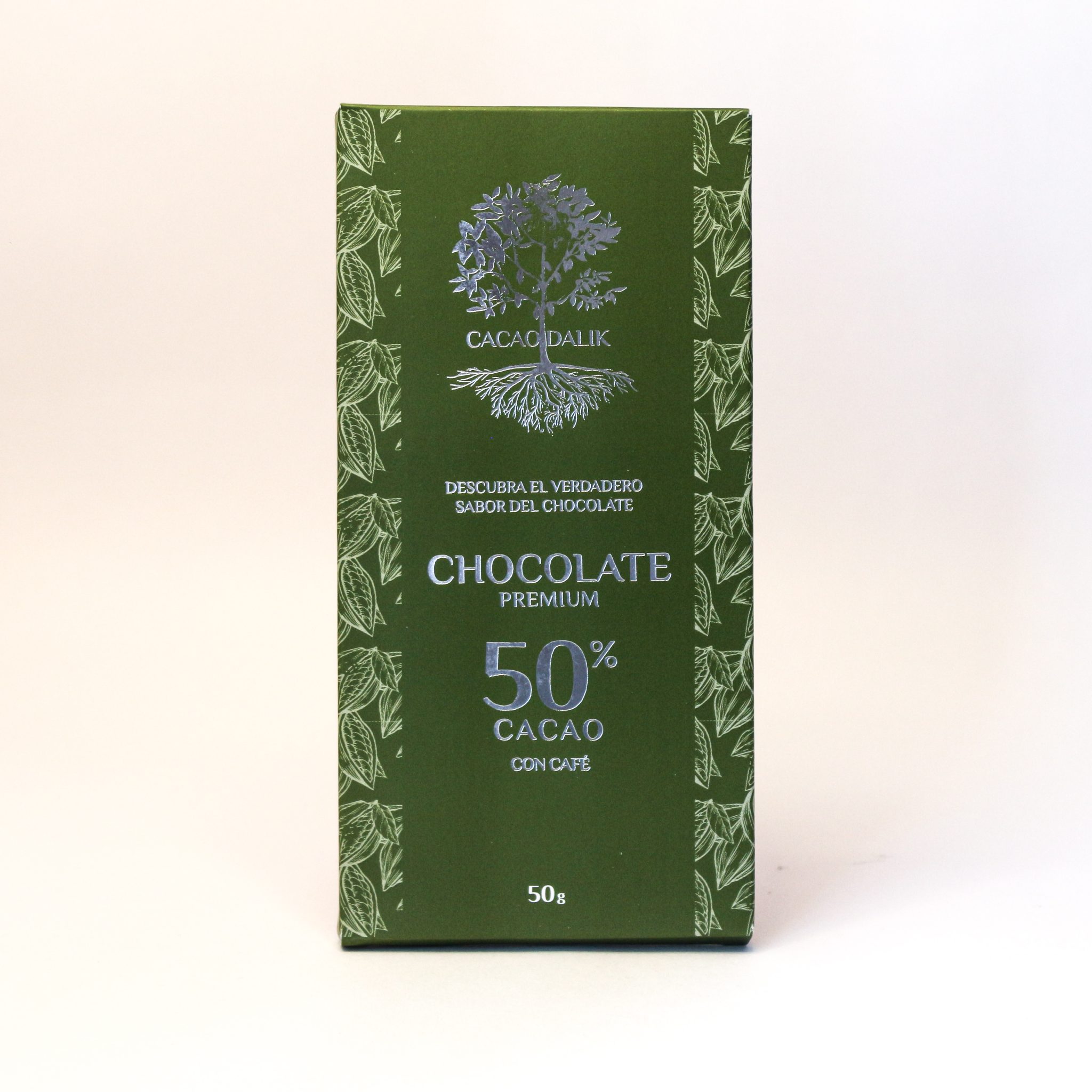 Barra de Chocolate Dalik 50% Cacao con Café - Cacaote
